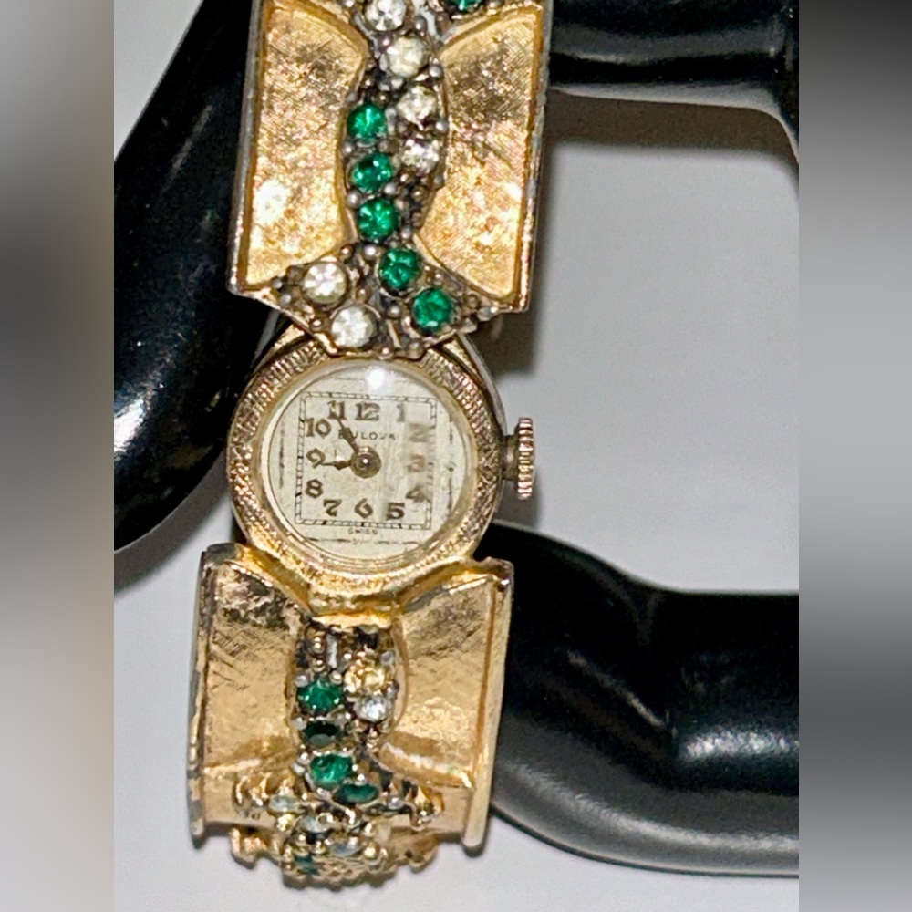 Rare Luxury Vintage Estate Bulova Hidden Face Watch M… - Gem